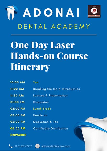 One Day Hands-on In Diode Lasers Dentistry Basic Certification Course ...